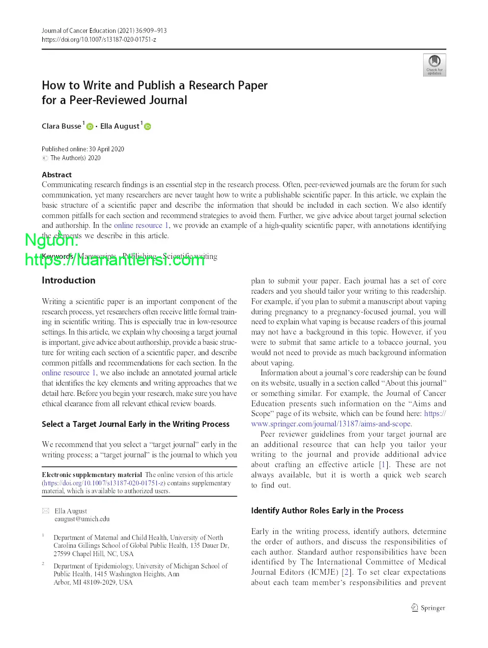 Nghiên cứu: How To Write And Publish A Research Paper For A Peer ...